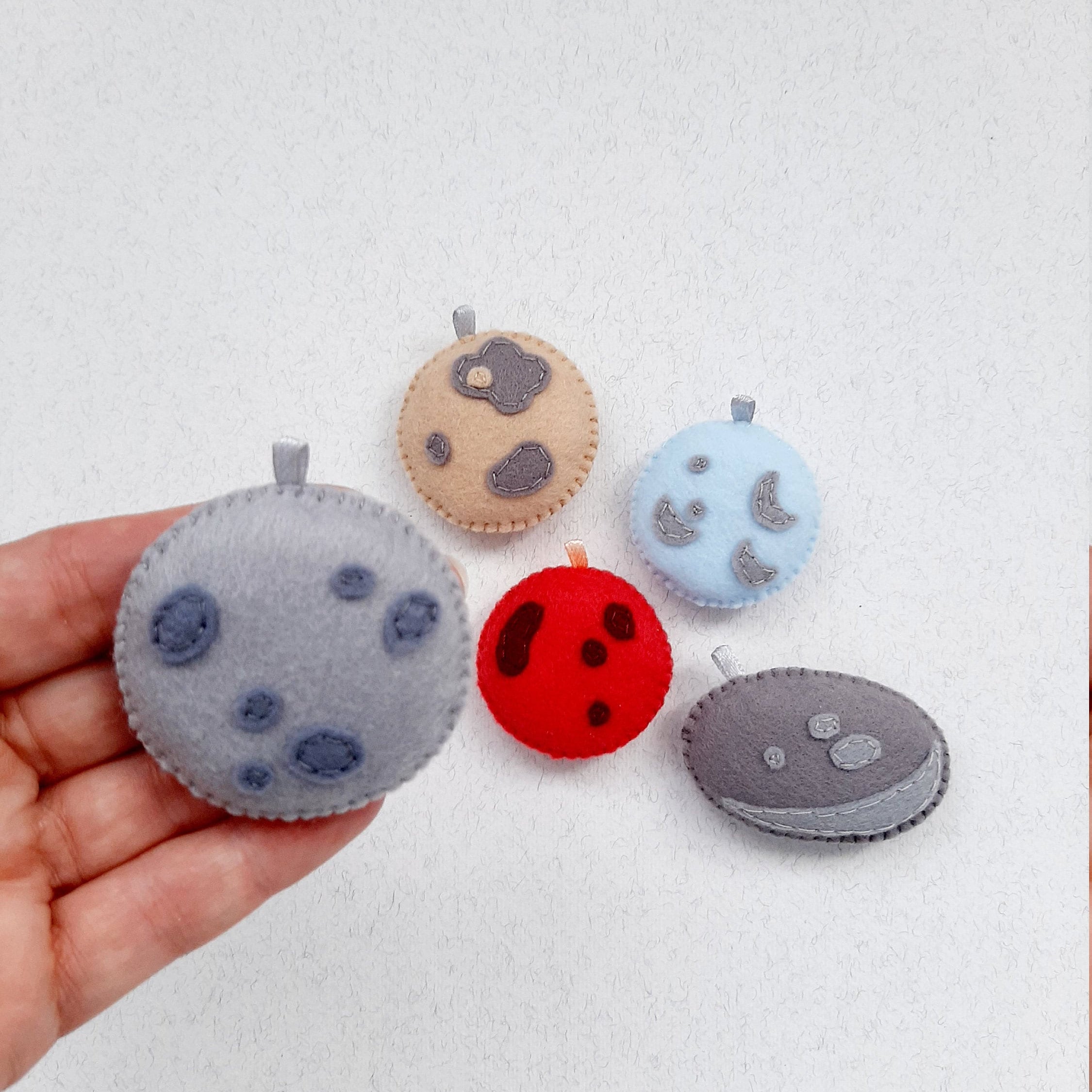 Felt Solar System Planets With Dwarf Planets Set Stuffed - Etsy Canada