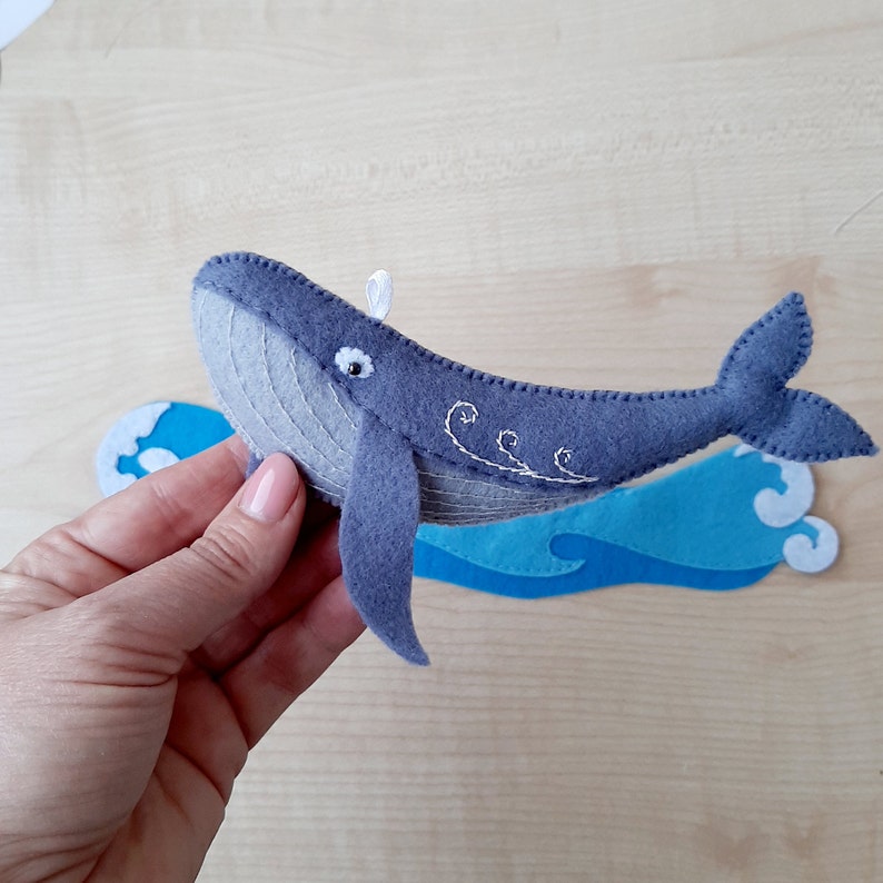 Whale. PDF Whale. Felt Garland. Sea Life. Bored at Home. PDF | Etsy
