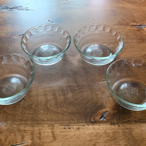 Vintage Pyrex Set of 4 Glass Large Ramekins/small Bowls 464 10oz. Very ...