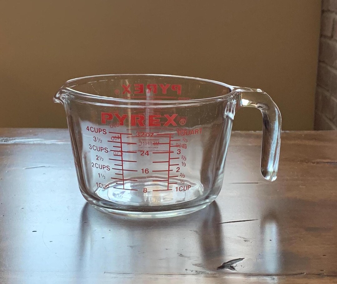 Vintage Pyrex Open Handle 4 Cup Measuring Cup - #532 With Metrics ...