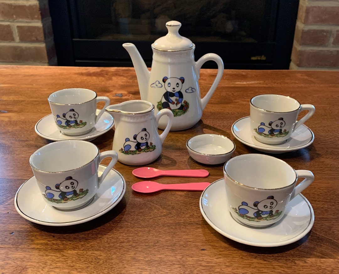 Vintage 12 Piece Royal Kahla (service for 4) Fine Porcelain Toy Tea Set ...