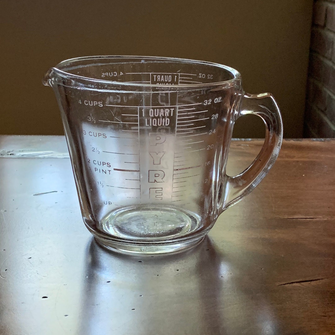 Vintage Pyrex D Handled 4 Cup Measuring Cup 532 No - Etsy