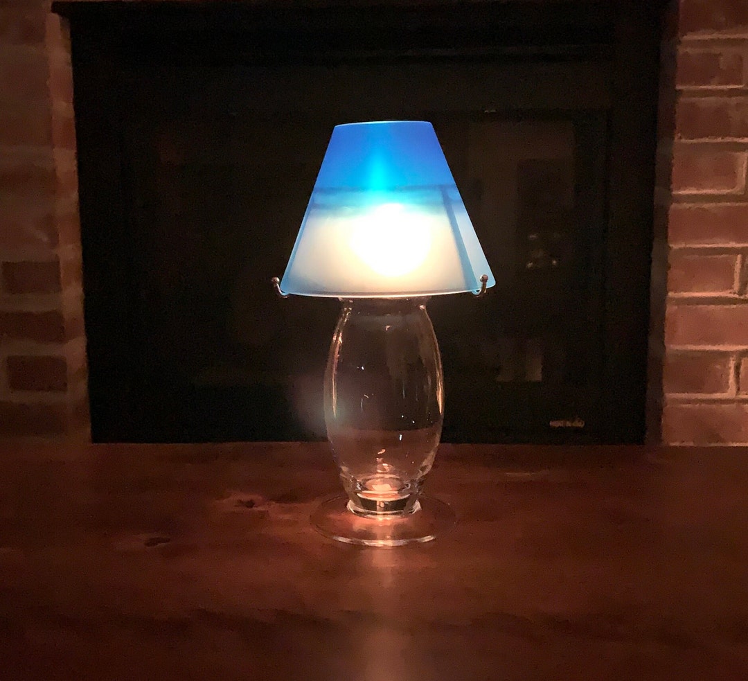 Vintage Retired Partylite Ocean Blue Tea Light - P8946 - Excellent ...