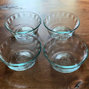 Vintage Pyrex Set of 4 Glass Large Ramekins/small Bowls - #464 - 10oz ...