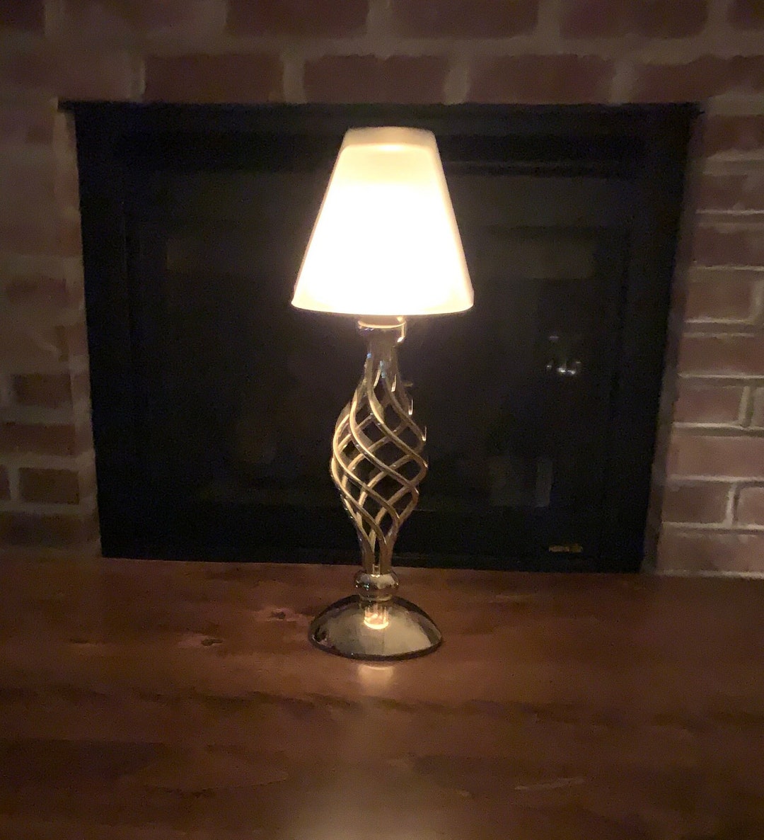 Vintage Hybrid Partylite Paragon Base With Small Frosted Shade ...