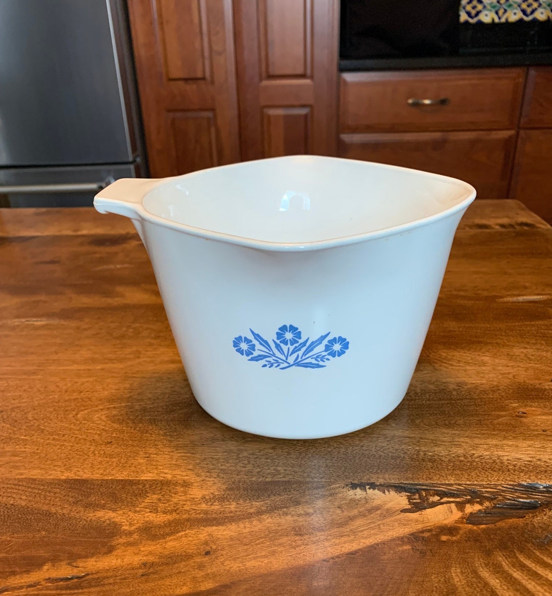 Vintage Corning Ware Blue Cornflower Sauce Maker 1 Qt. 4 Cups Excellent ...
