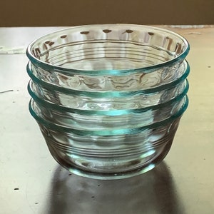 Vintage Pyrex Set of 4 Glass Large Ramekins/small Bowls - #464 - 10oz ...
