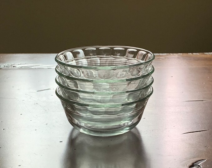 Vintage Pyrex Set of 4 Glass Large Ramekins/small Bowls 464 10oz. Very ...