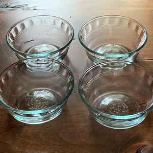 Vintage Pyrex Set of 4 Glass Large Ramekins/small Bowls - #464 - 10oz ...