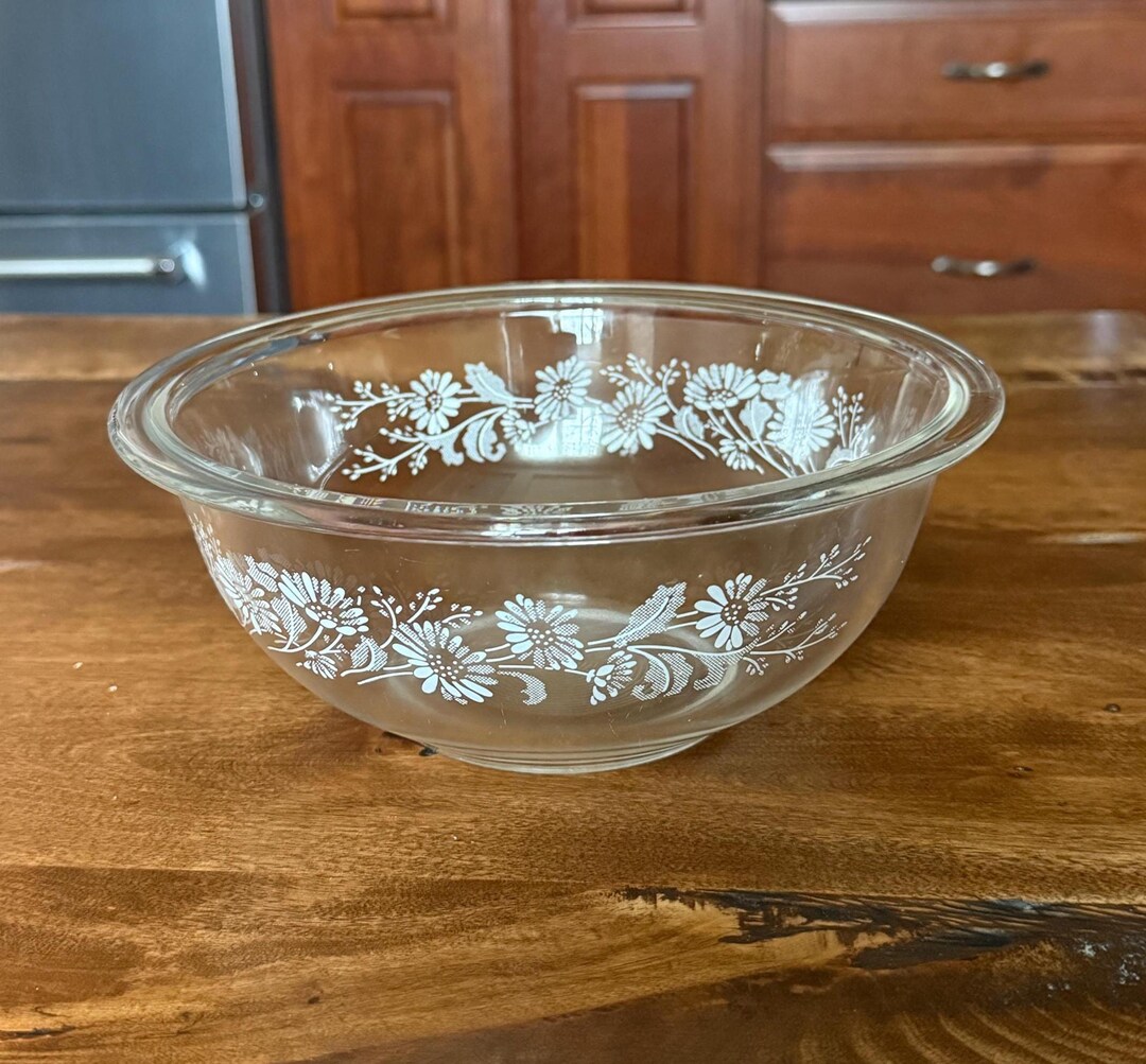 Vintage Pyrex Clear Glass With Colonial Mist Pattern - 323 - 1 1/2 Qt ...