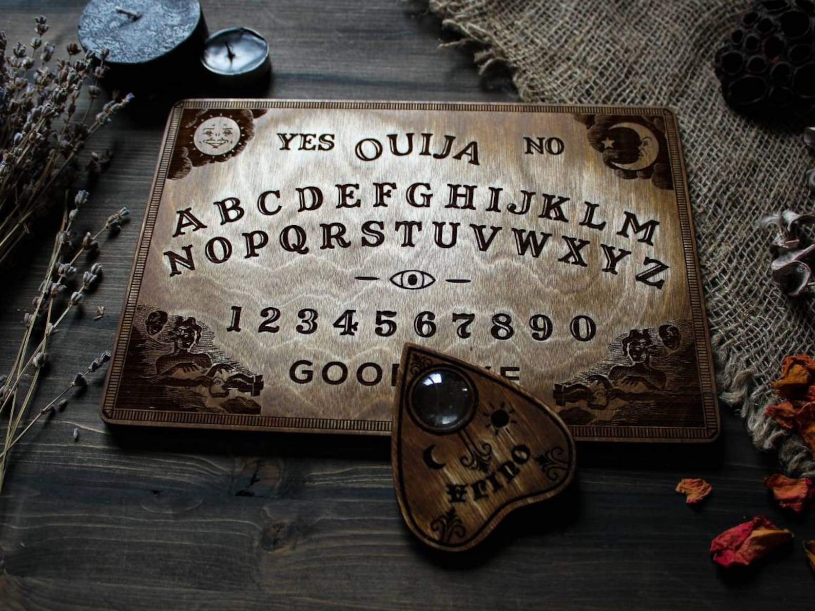 Ouija board vintage classic Spirit board Ouija planchette | Etsy