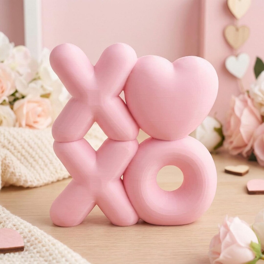 3D Print File XOXO Valentine's Day Love STL 3MF - Etsy