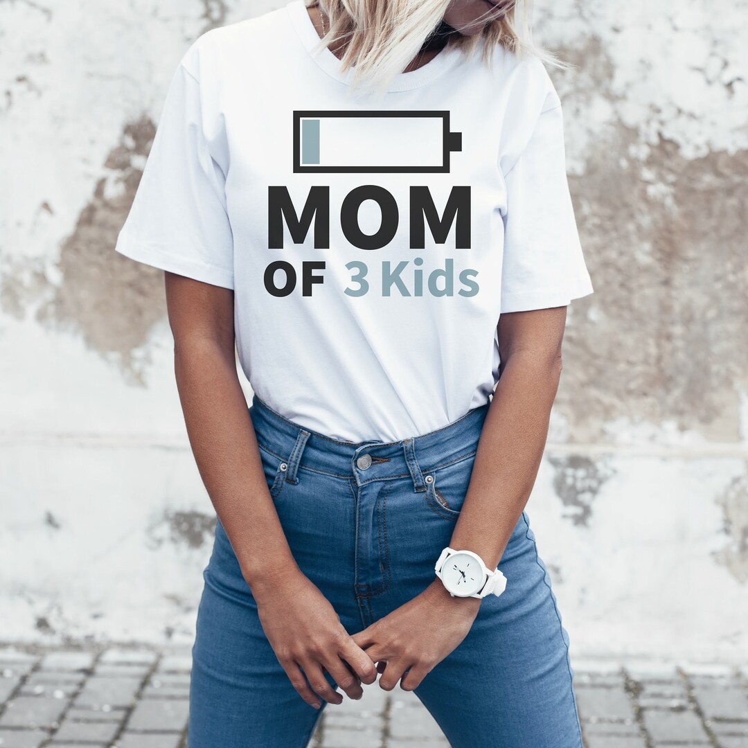 Plotter File Mom of 3 Kids Mother Children SVG DXF PNG Jpg - Etsy