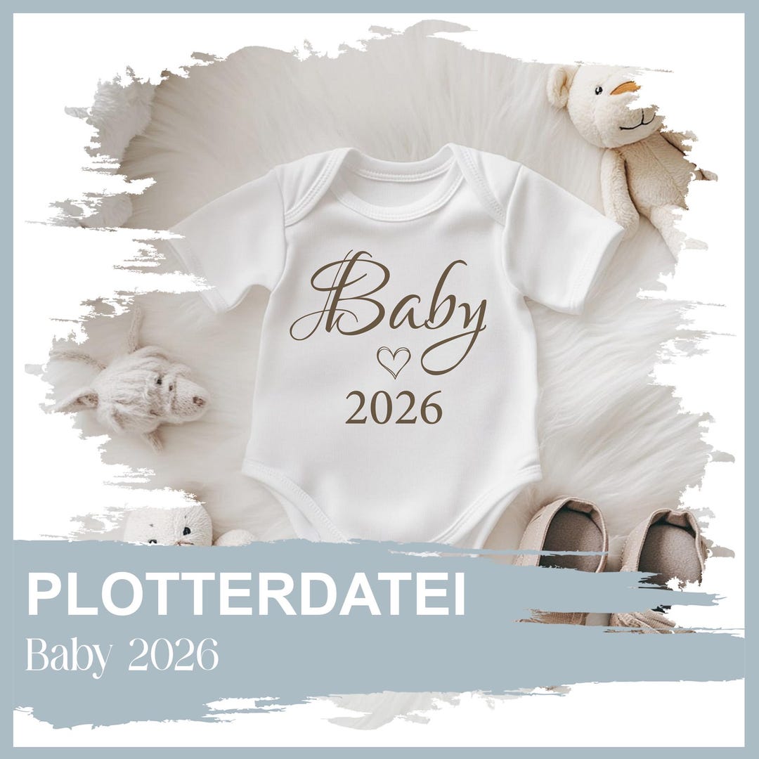 Plotter File Baby 2026 SVG Png JPG DXF - Etsy