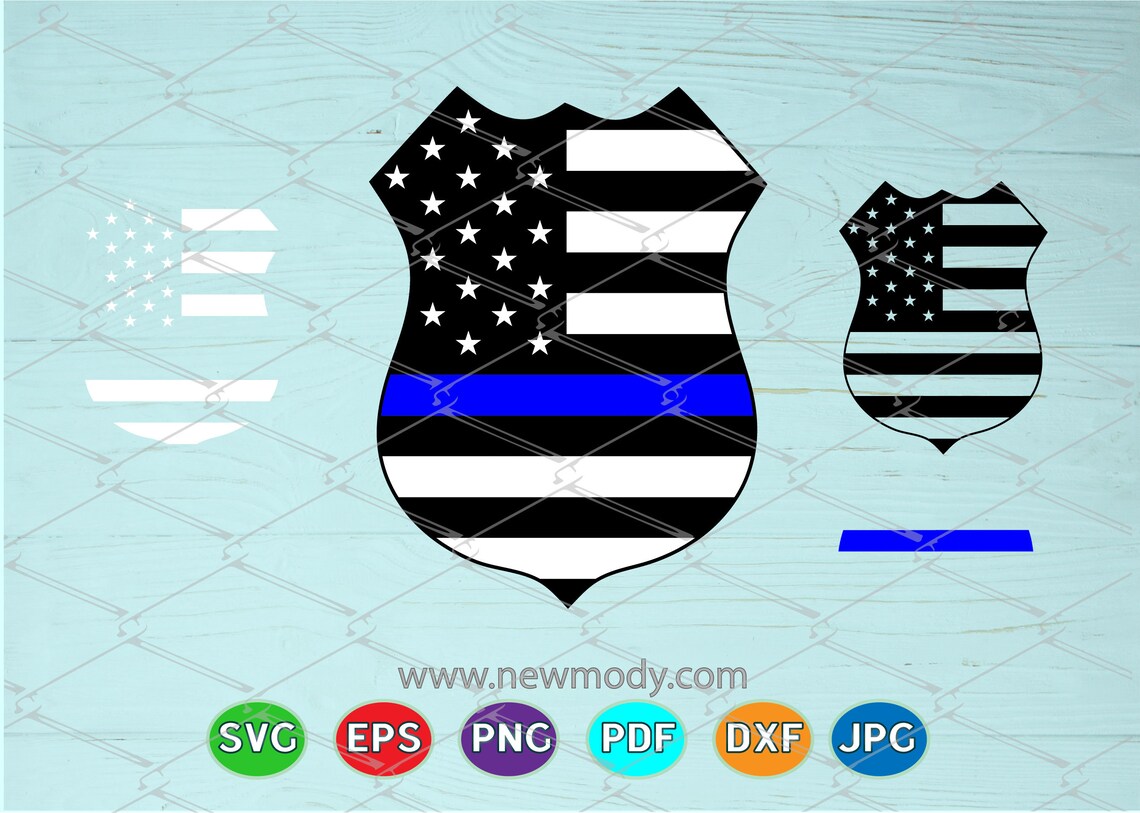 Police Badge SVG Bundle Police Heart Svg Cut Files Thin | Etsy