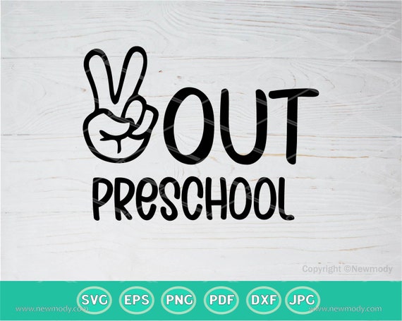 Peace Out Preschool SVG Last Day of School SVG Pre-k Svg | Etsy