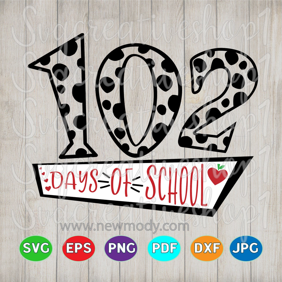 102 Days of School SVG Cut Files 102nd Day of School Svg - Etsy
