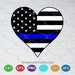 Police Badge SVG Bundle - Police Heart Svg Cut Files - Thin Blue Line ...
