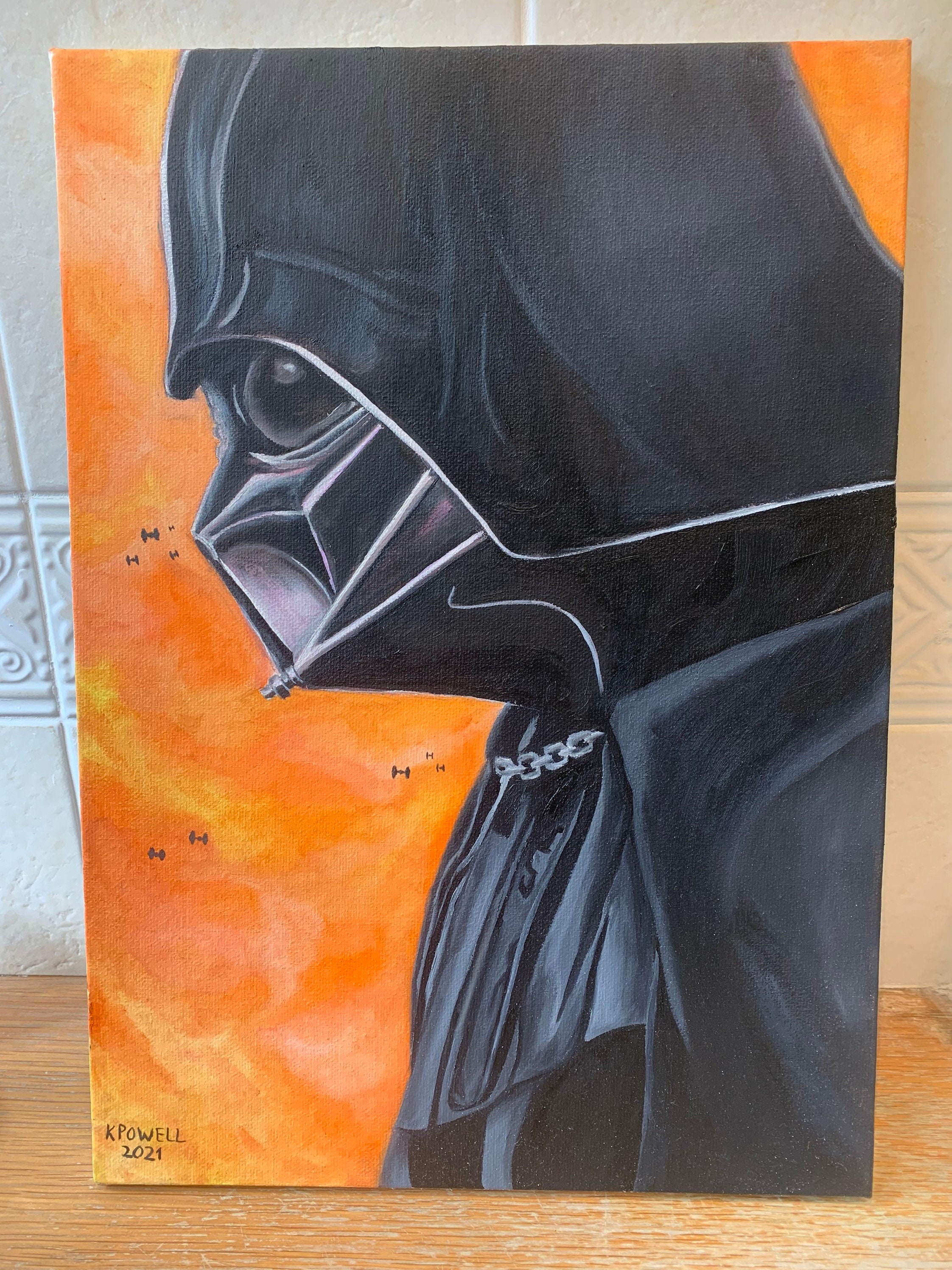 Darth Vader Oil Painting