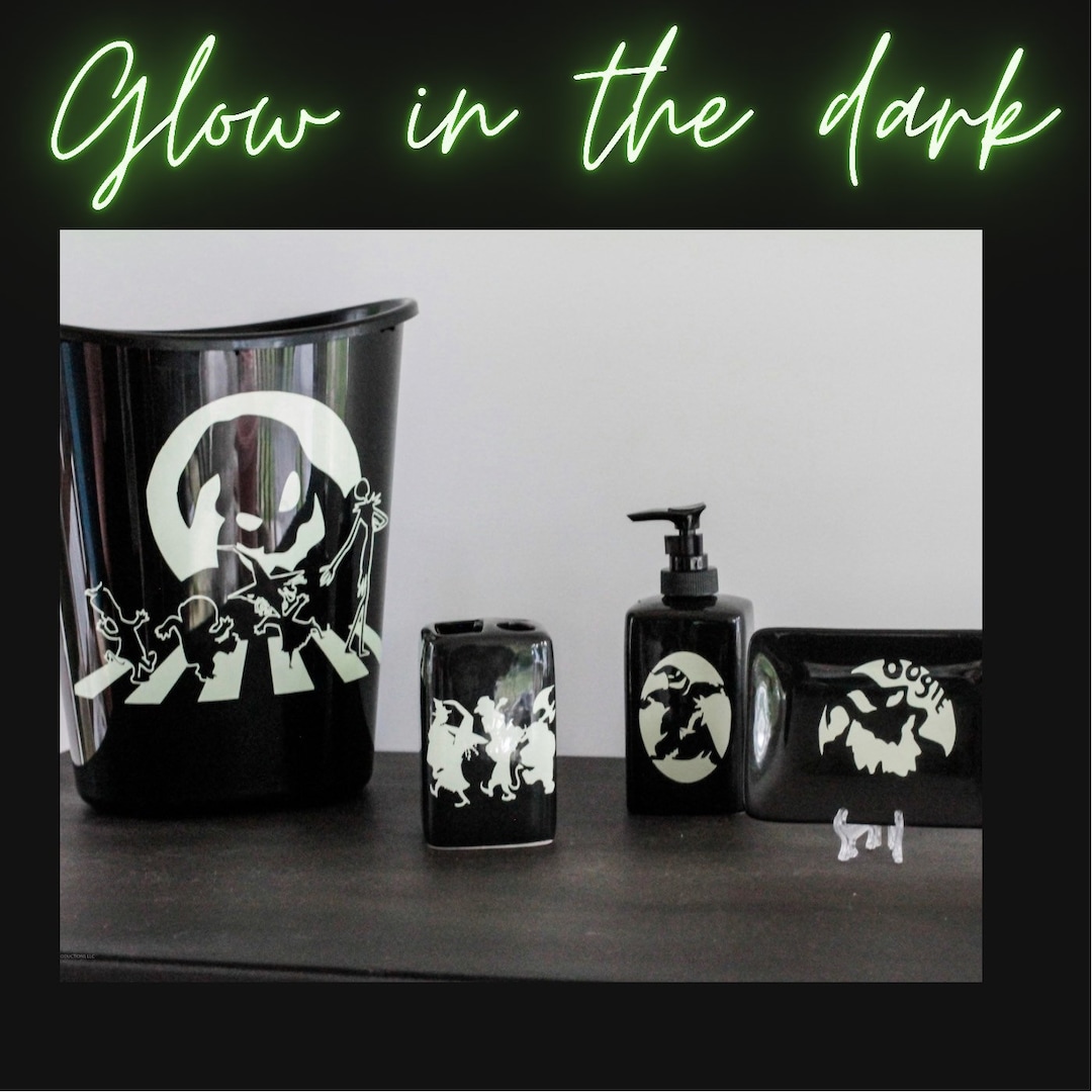 GLOW IN DARK Oogie Boogie Bathroom Set - Etsy