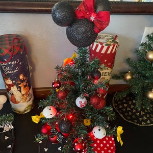 Mickey and Minnie Table Top Tree - Etsy
