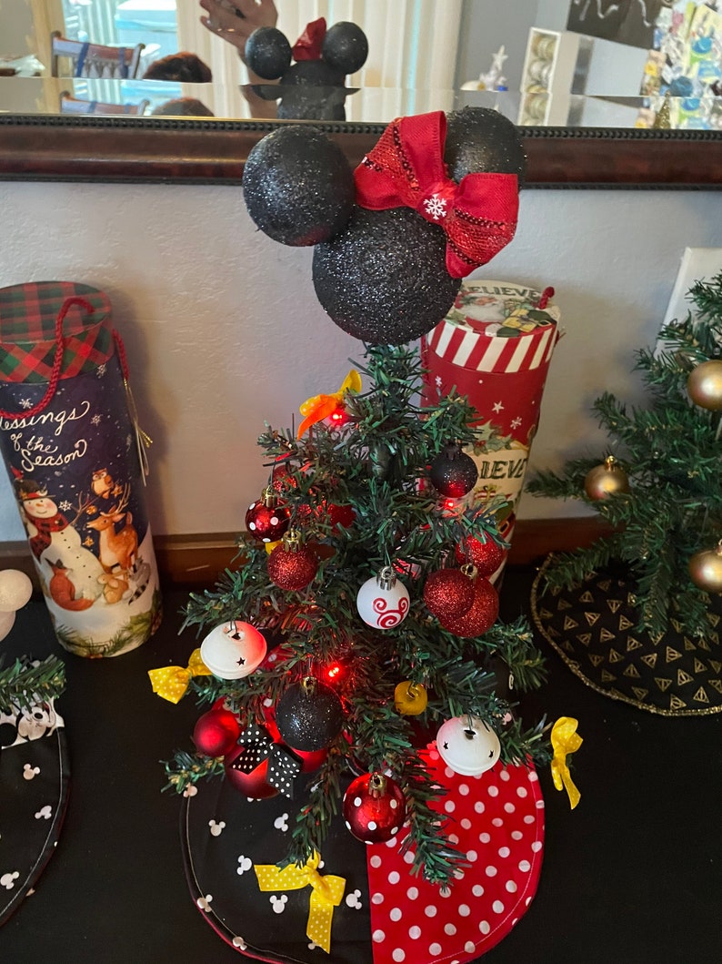 Mickey and Minnie Table Top Tree - Etsy