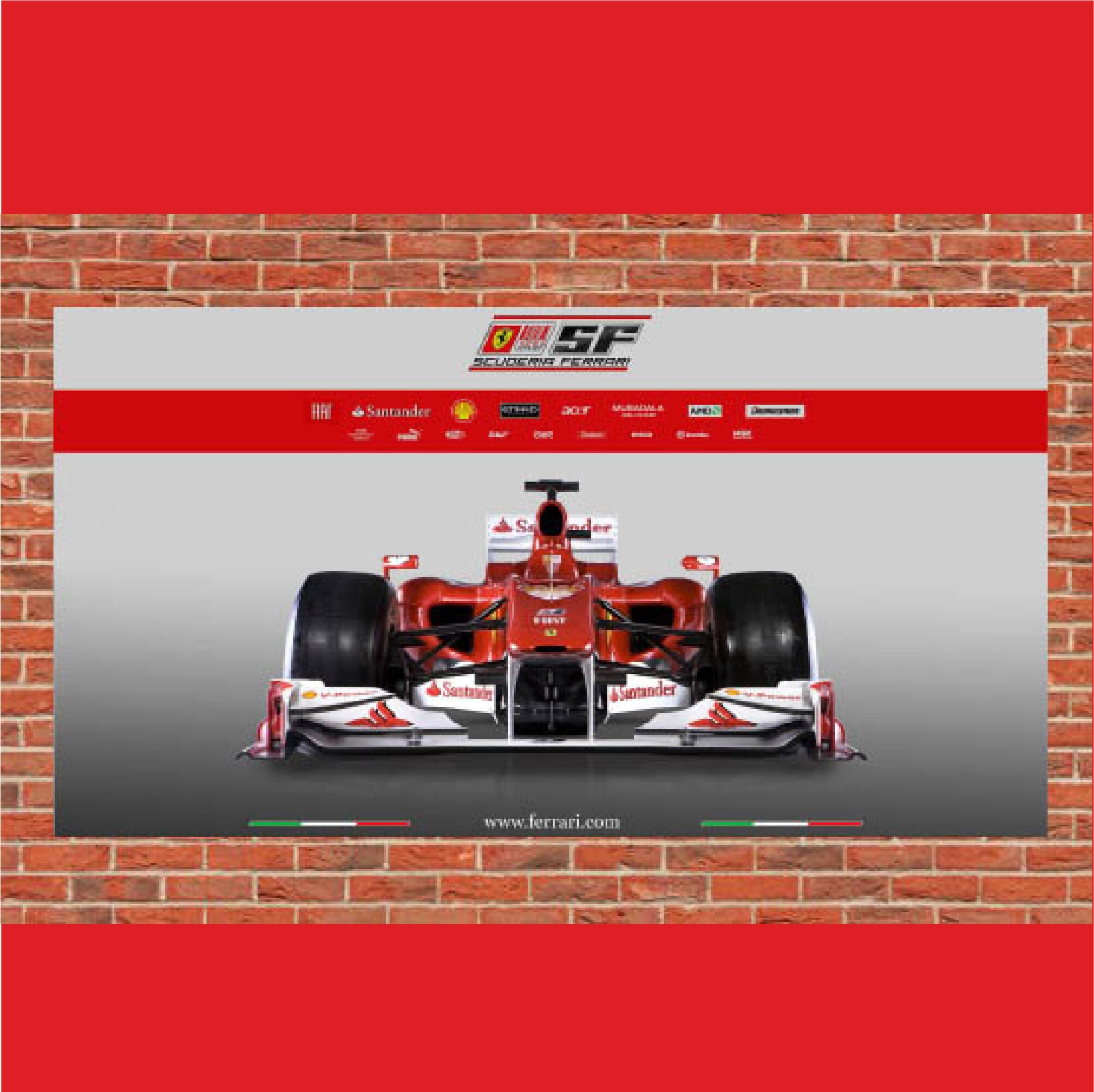 Ferrari Formula 1 PVC Plastic Flag Banner 1500x600m Wall Poster Flag ...