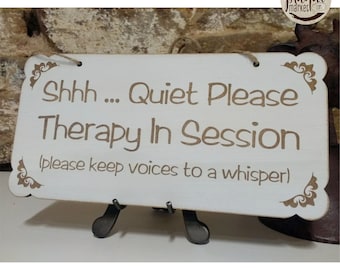 Therapy in Session Sign - Etsy