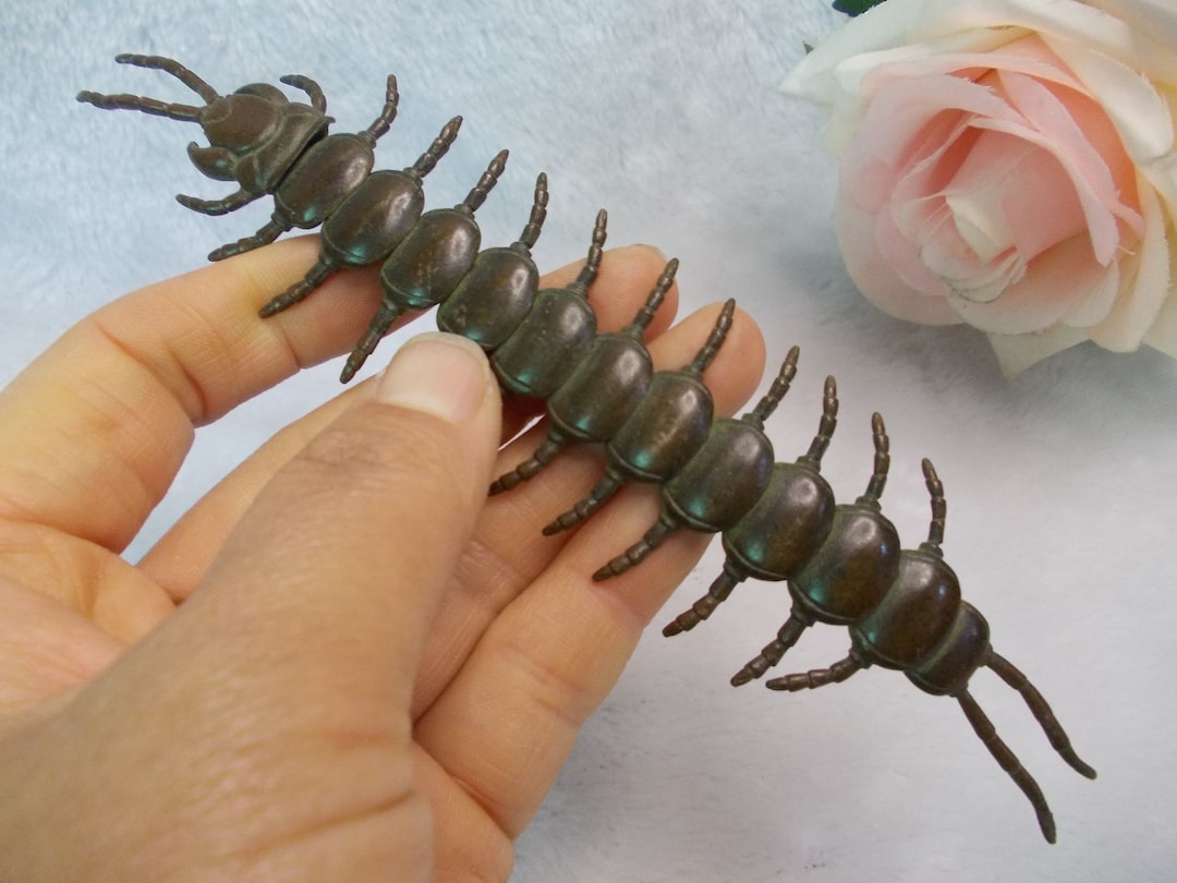 Red Copper Centipede Insect Statue Figure Ornaments, Crafts Home Feng ...