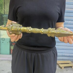 Pure Copper Vajra, Gold Creative Handmade Buddha Vajra Handicraft ...