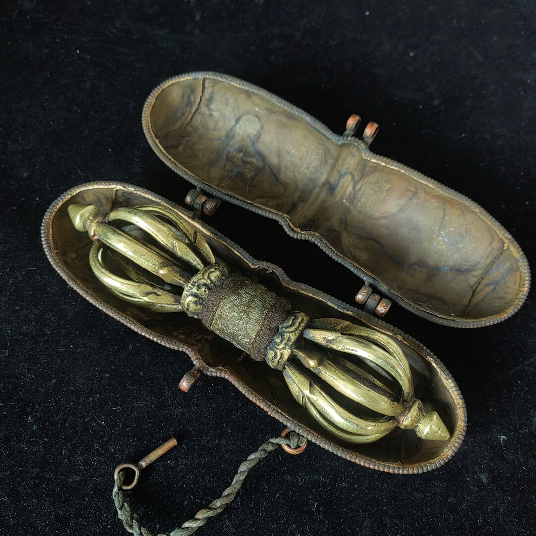 With Box Vintage Style Pure Copper Vajra, Creative Handmade Buddha ...
