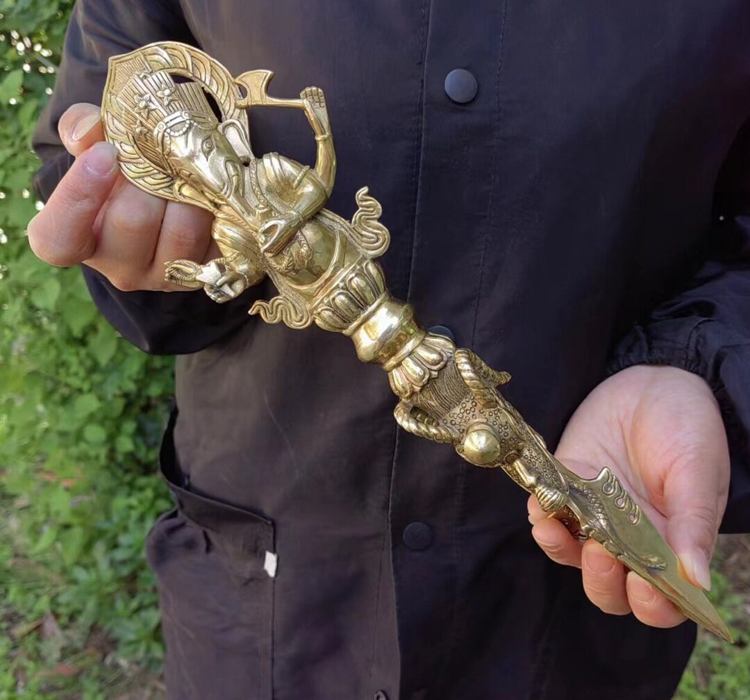Pure Copper Ganesh Vajra Creative Handmade Buddha Vajra Handicraft ...