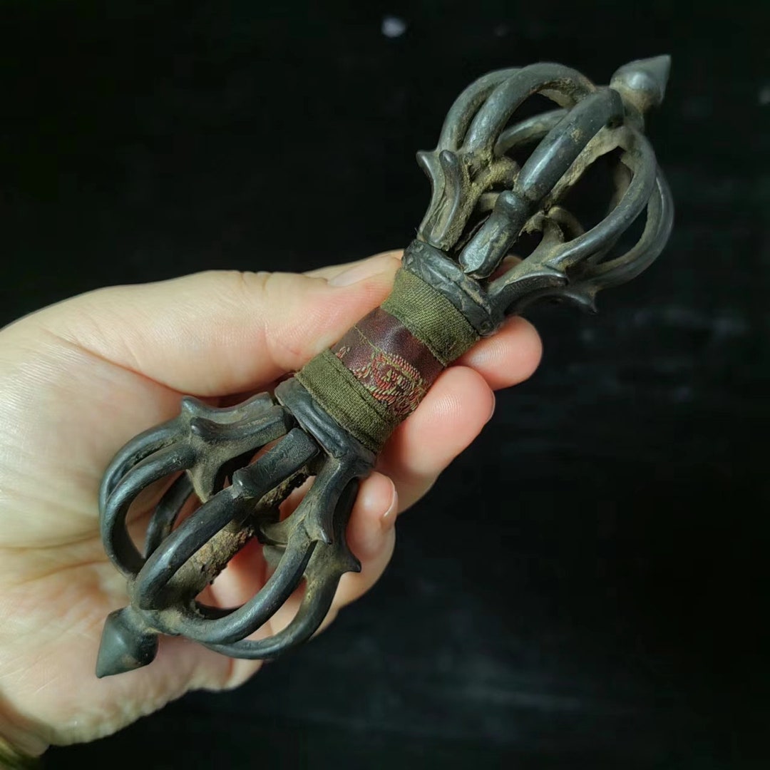 Old Tibet Tantra Buddhism, Tibetan Brass Dorje Phurpa Pestle,vajra ...