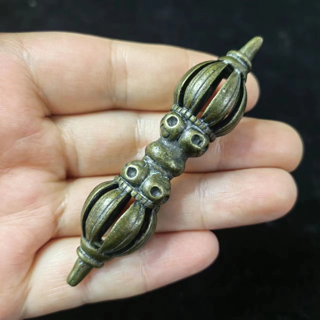 Handmade Copper Vajra, Tibetan Dorje, Buddhism Mahakala Decor - Etsy