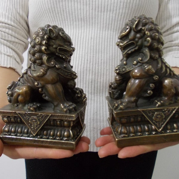 Fu Dogs Brass - Etsy