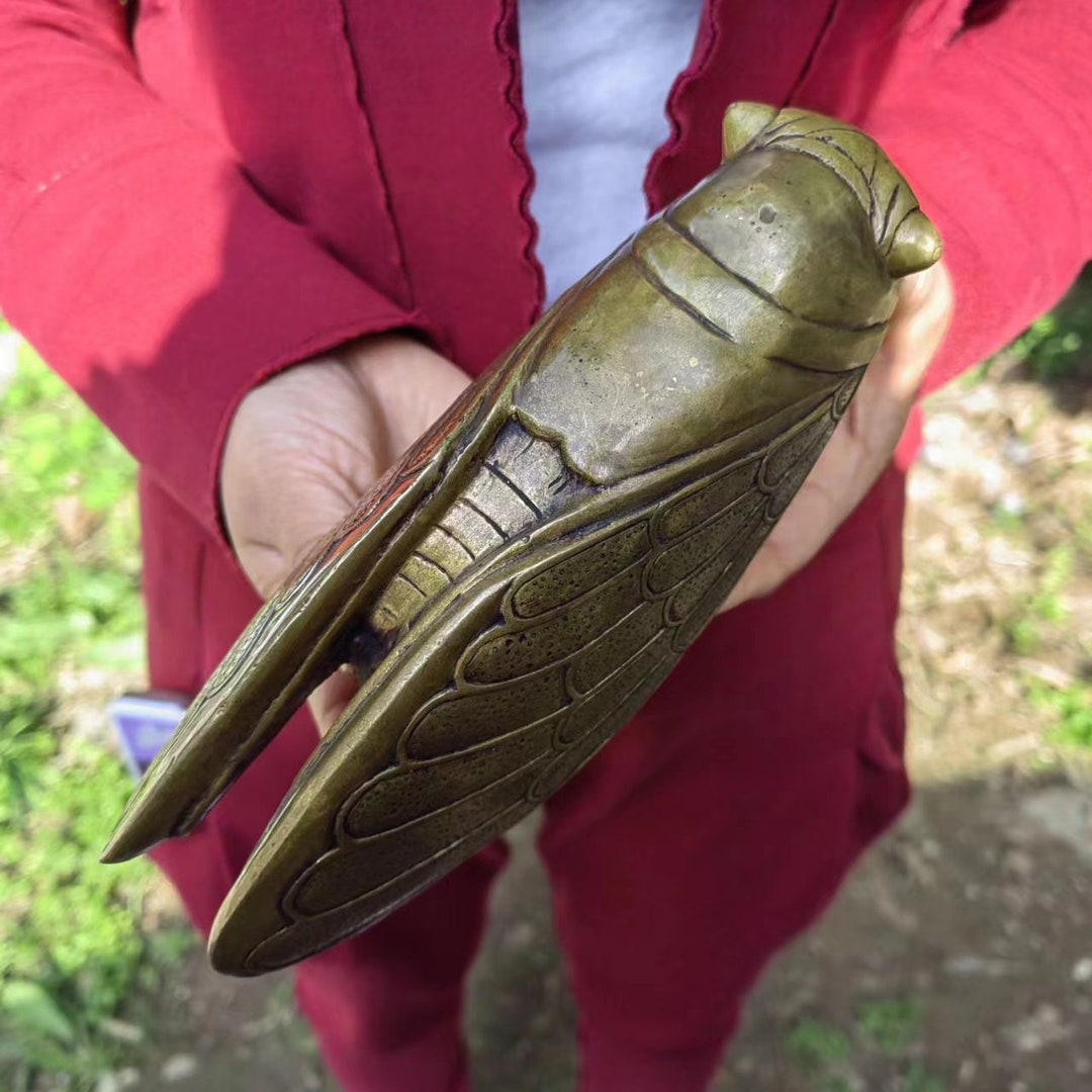 Vintage Style Huge Cicada Figure, Realistic Insects Cicada Bugs Statue ...