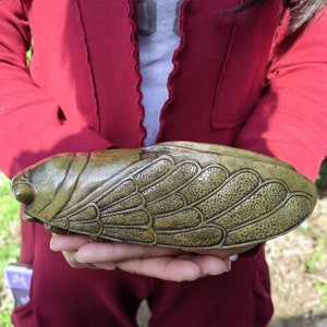 Vintage Style Huge Cicada Figure, Realistic Insects Cicada Bugs Statue ...
