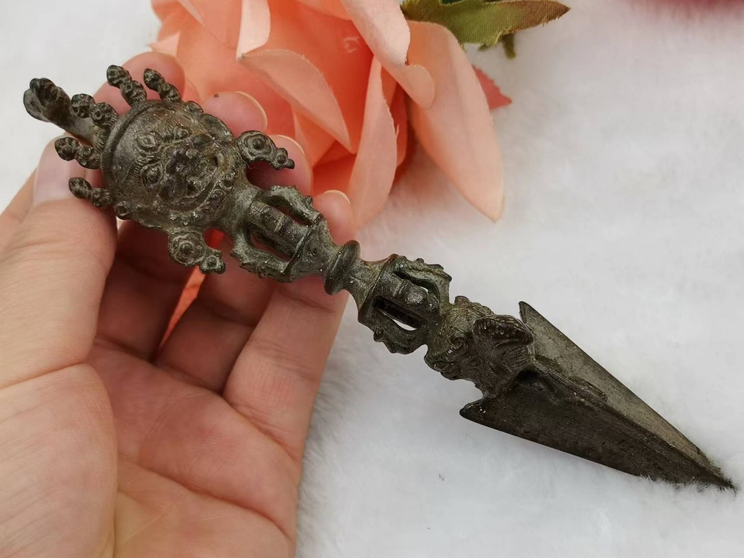 Pure Red Copper Vajra, Creative Handmade Buddha Vajra Handicraft ...