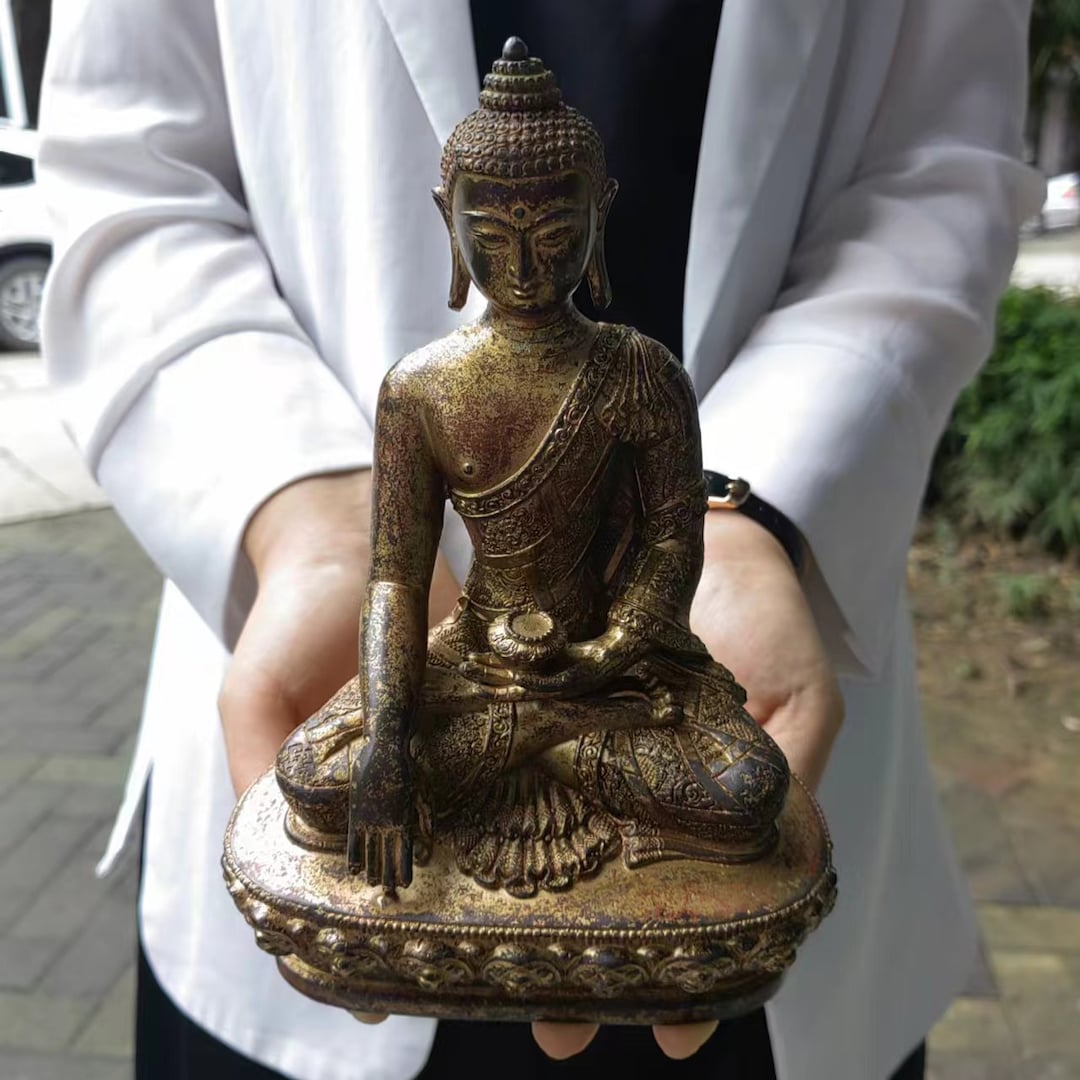 Tibet Buddha Statue,brass Budha Idol Guanyin Fengshui Zen Buddhism ...