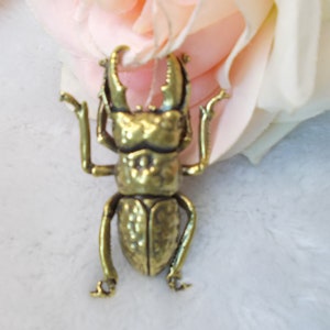 Set of 9 Pcs Golden Beetle Entipede Xylotrupes Dichotomus Uang Unicorn ...