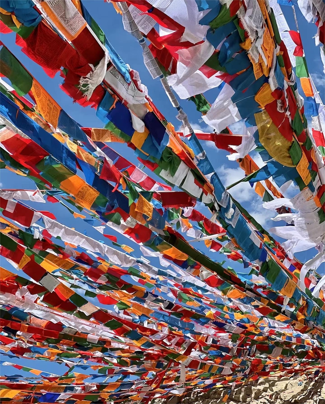 Set of 20 Pics Healing STRING Flags Hands of Tibet Mini Om Mani Padme ...
