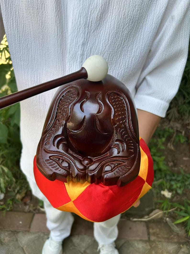 Japanese Wooden Muyu Drum, Buddhist Monk Instrument, Altar Decor - Etsy