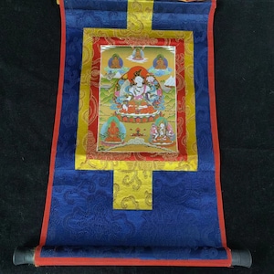 Mudra Crafts White Tara Thangka Wall Hanging Thanka Painting Tibetan ...