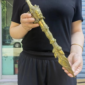 Pure Copper Vajra, Gold Creative Handmade Buddha Vajra Handicraft ...