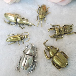 Set of 9 Pcs Golden Beetle Entipede Xylotrupes Dichotomus Uang Unicorn ...
