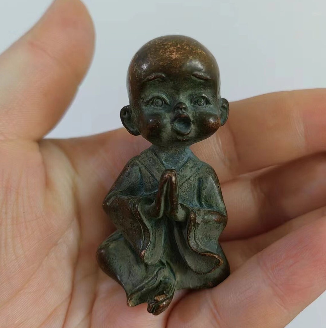 Tibet Buddha Statue,brass Budha Idol Little Monk Fengshui Zen Buddhism ...