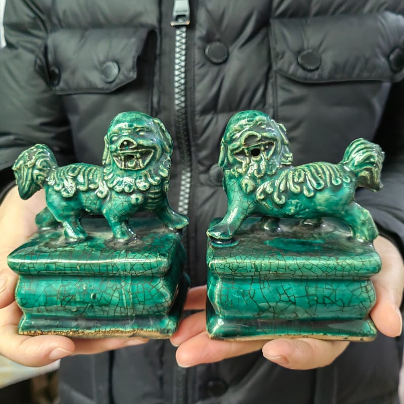 Turquoise Foo Dogs - Etsy