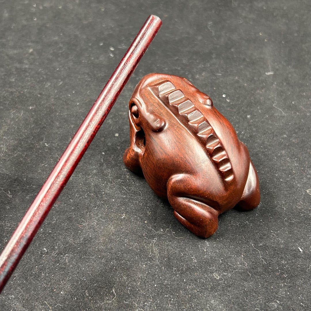 Wood Frog Sound Maker Wooden Frog Tea Table Decor PF946 - Etsy