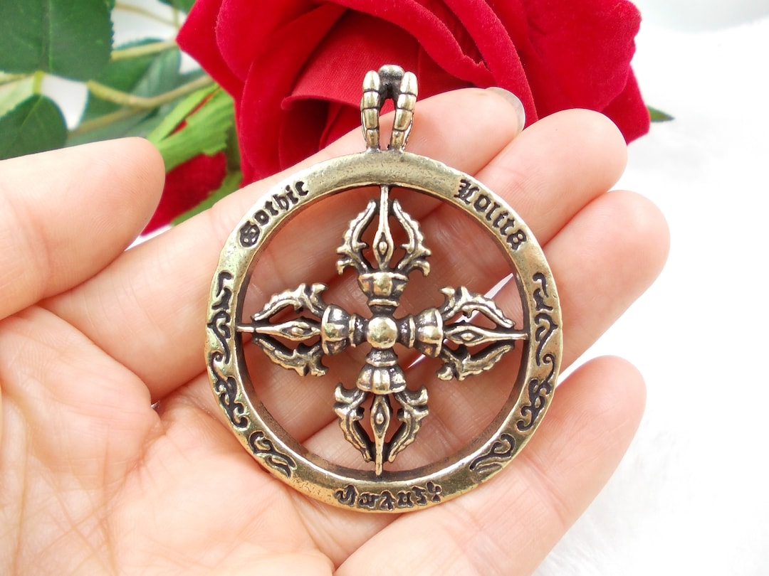 Fine Copper Vajra, Creative Handmade Buddha Vajra Pendant Handicraft ...