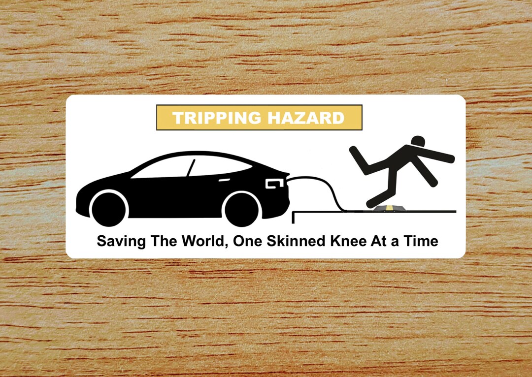 Tripping Hazard - Single 5" Die Cut Color Vinyl Sticker - Etsy